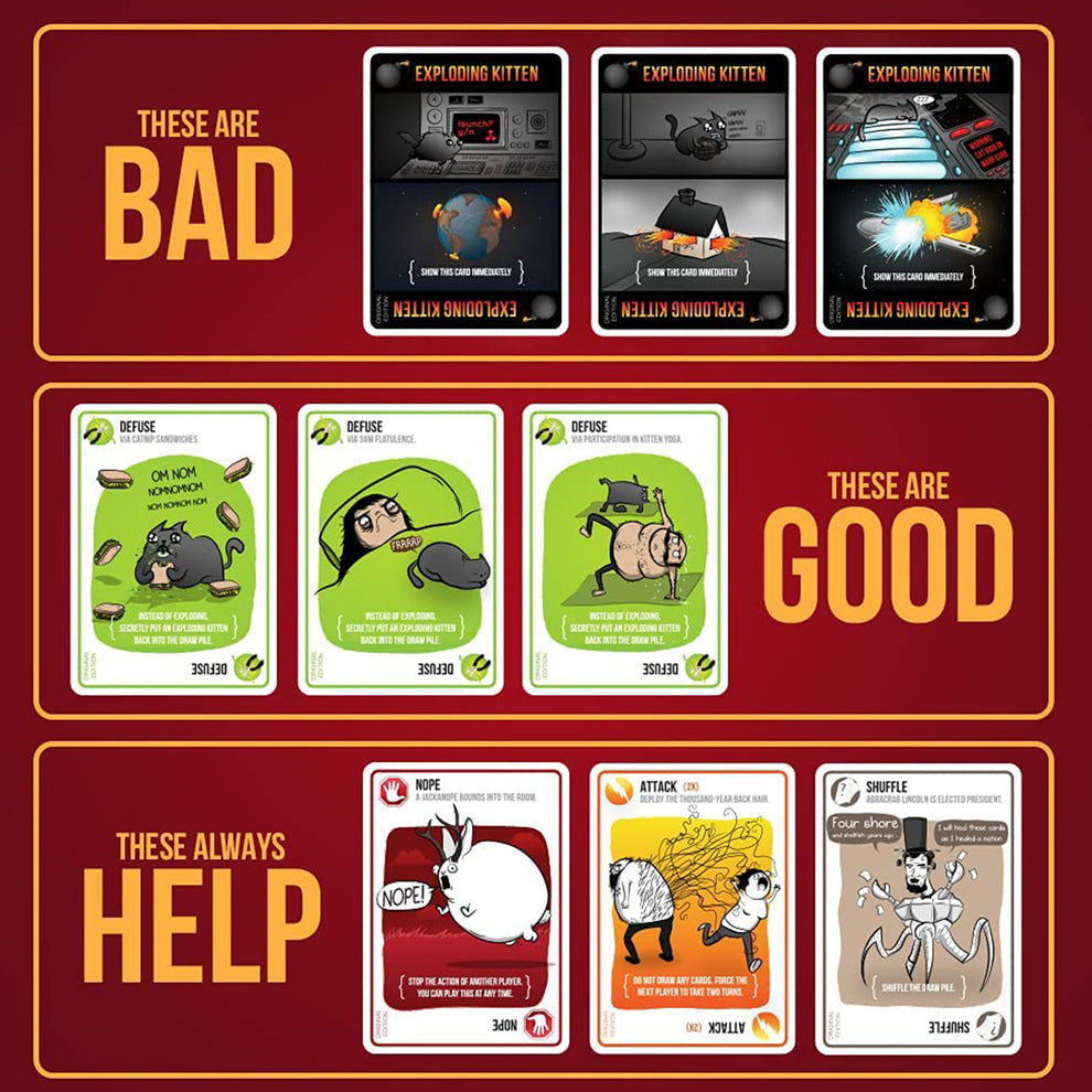 Exploding Kitten Card Game Series For Kids – Sports n Toys Hub